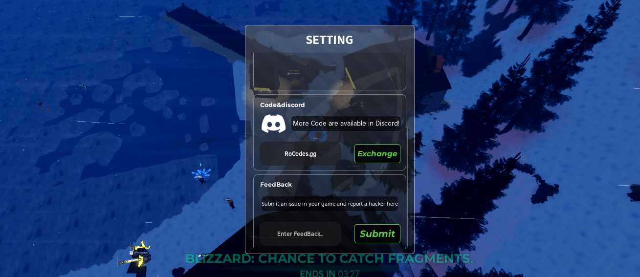 Icebound Detector Codes (December 2025) - RoCodes